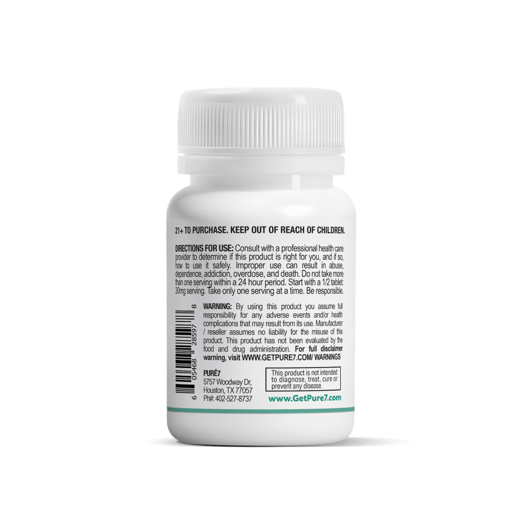 Pure 7+ Midday Tablets - 60mg per Tablet | 15 ct